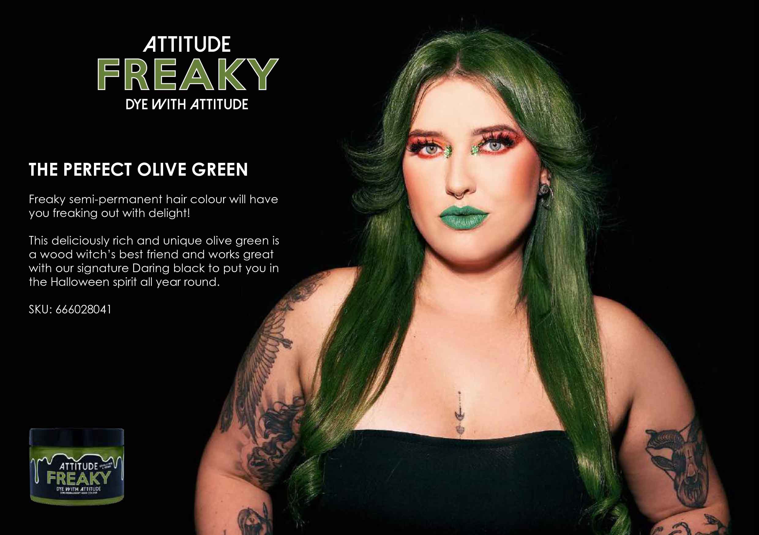 Attitude Hair Dye Attitude Hair Dye - Freaky Olive Semi permanent hair